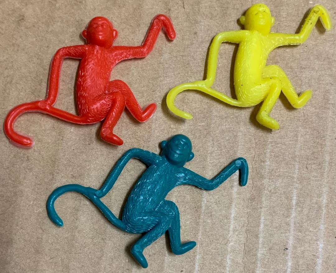 Vintage Hanging Monkeys Cereal Premium Prize Set of 3 Toys Nabisco ...