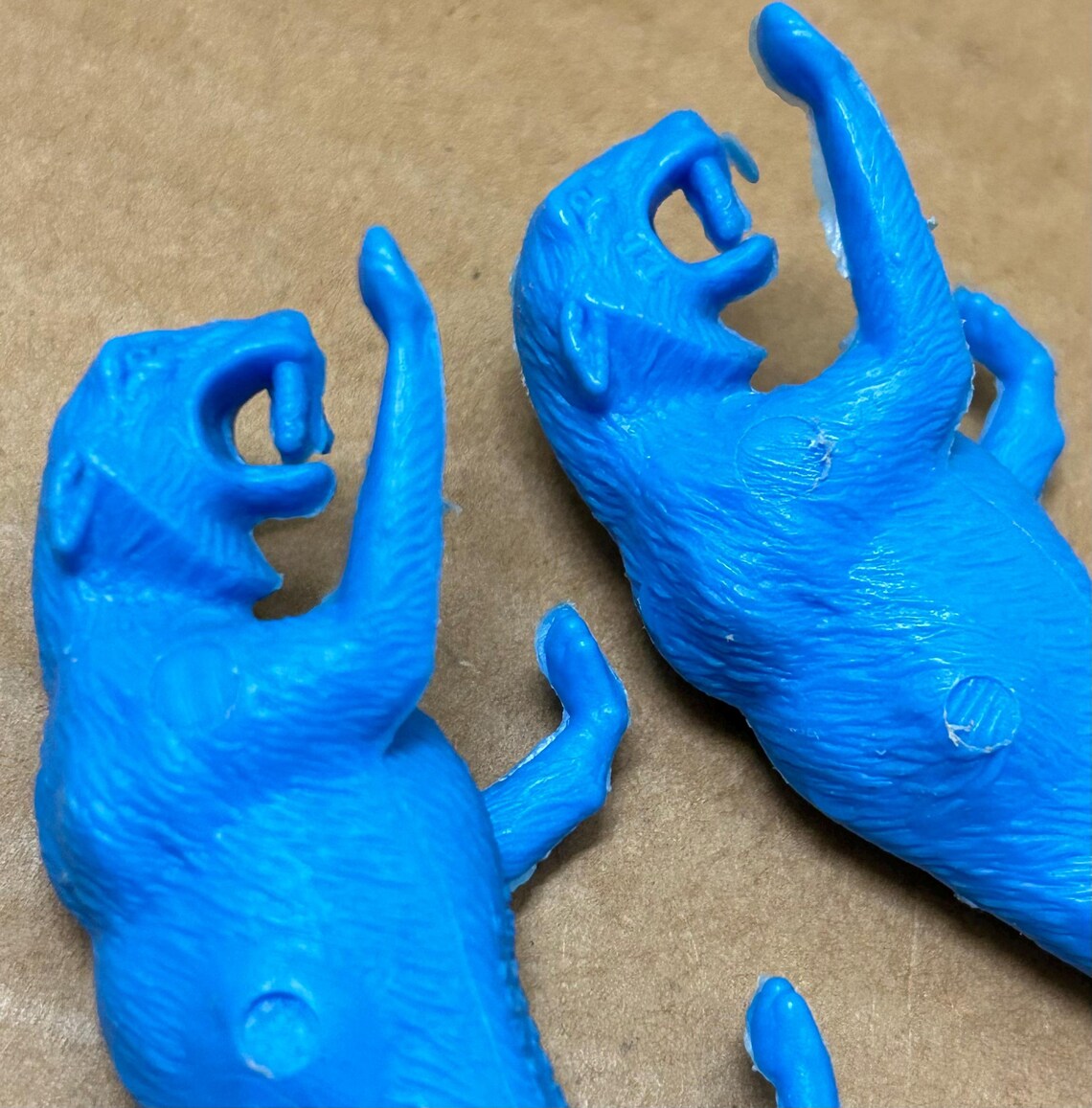 MPC Smilodon Blue Lot of 2 Vintage Plastic Figure Toys 1960's ...