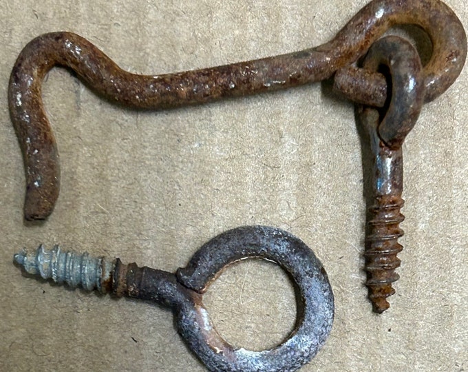 HOOK AND EYE Latch for Doors Windows Locks Twisted Latches, Screen Door ...