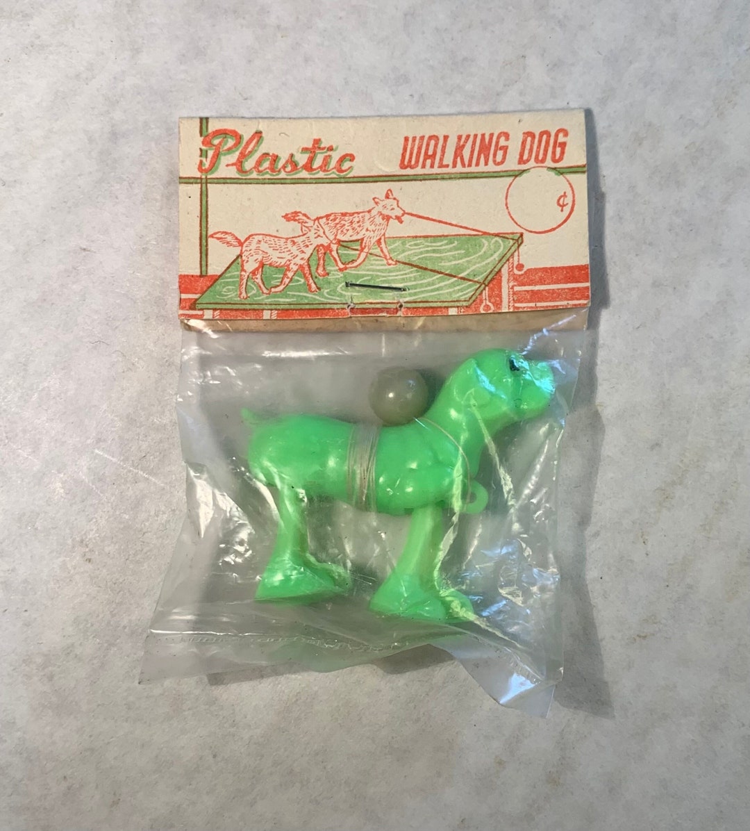 Ramp Walking Dog Figure Vintage Hong Kong Plastic Green Mini Toy in ...
