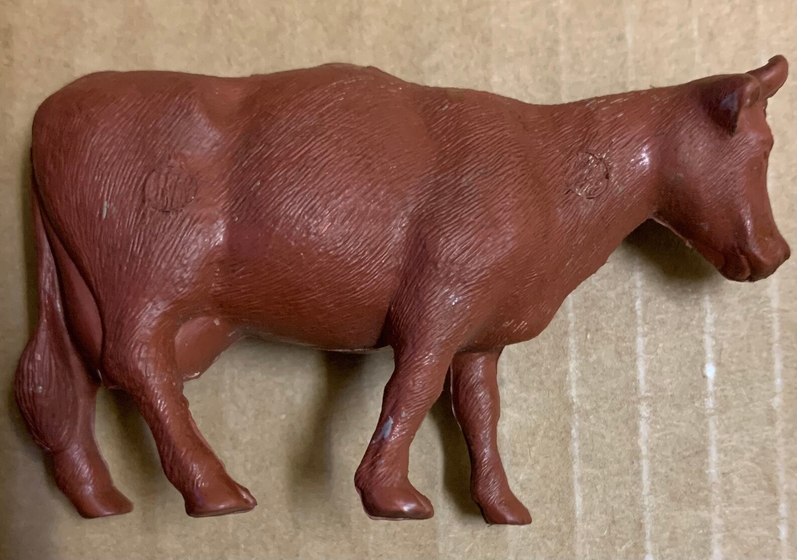Vintage Marx 1950's Farm Animal Cow First Series 60mm Red - Etsy