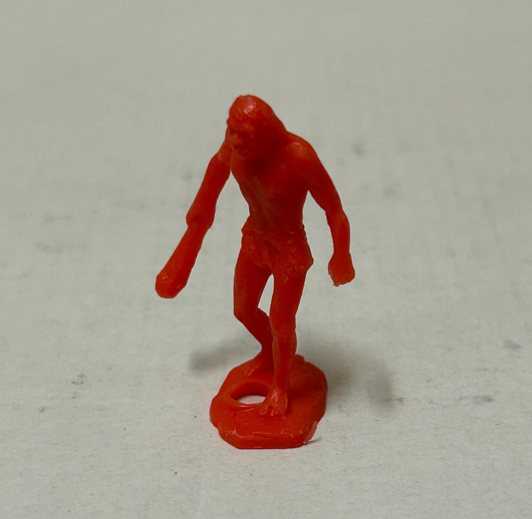 Vintage MPC Caveman Red Plastic Figure With Stick Club Play Set Toy ...