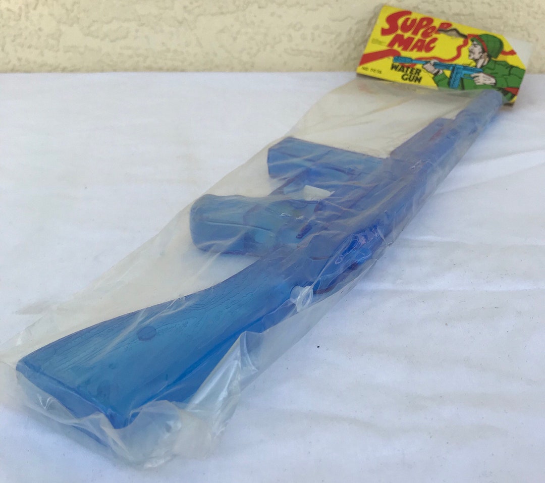 Vintage Squirt Water Gun Tommy Sub Machine 1980's New MM Super Mac Hong ...