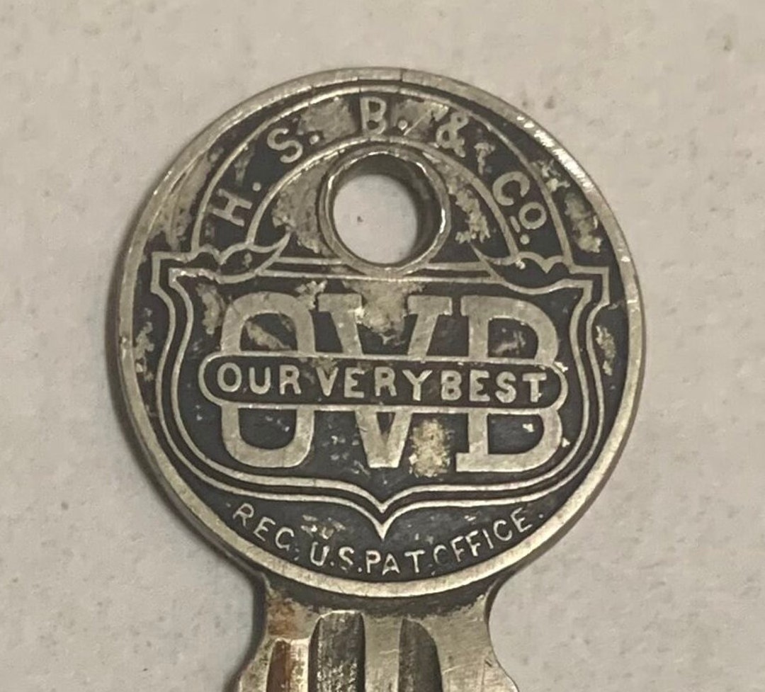 Antique Rare OVB Hibbard Spencer Bartlett KEY Ornate Our Very Best True ...