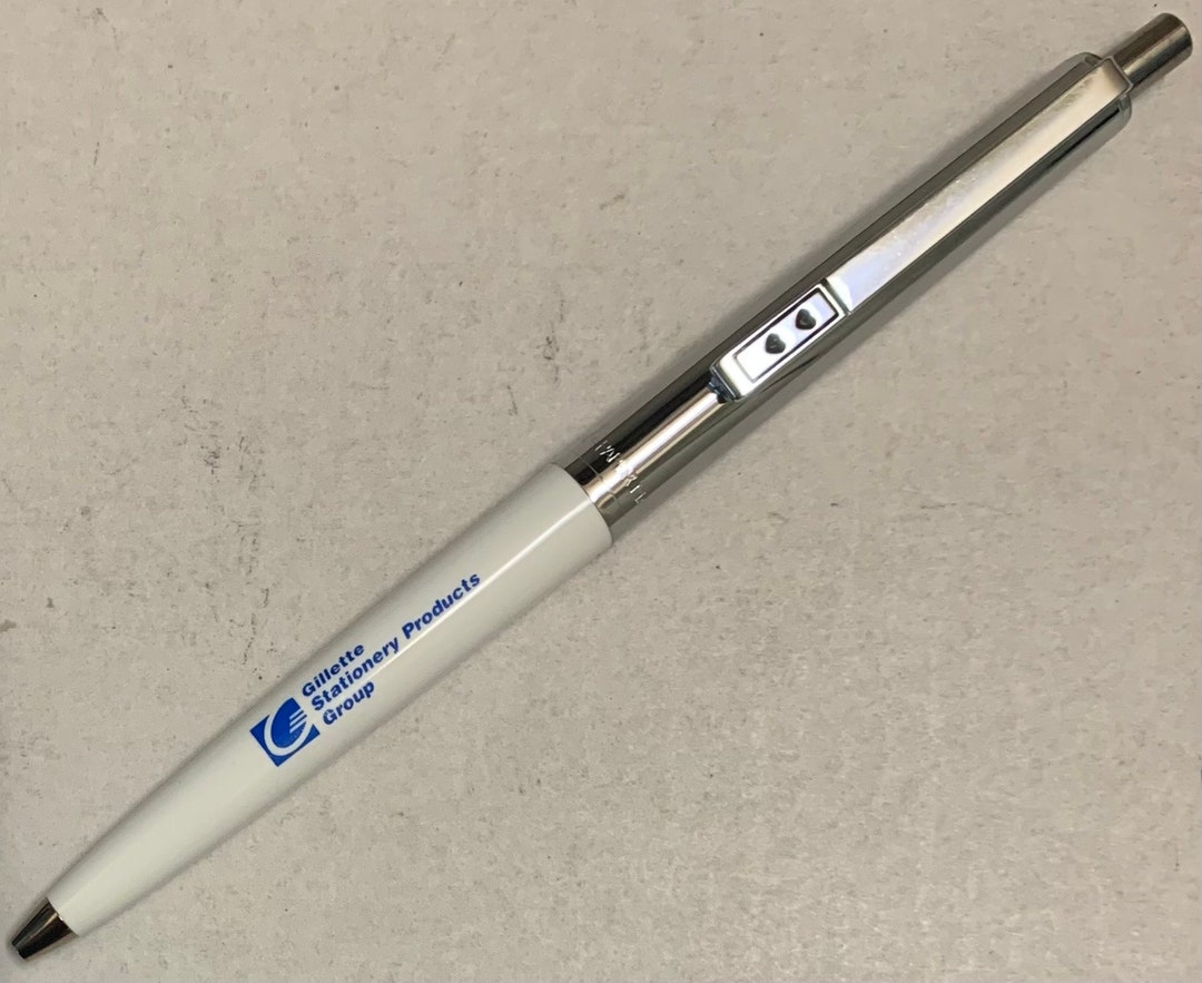 Paper Mate Vintage Double Heart Profile White Chrome Regular Grip Ball ...