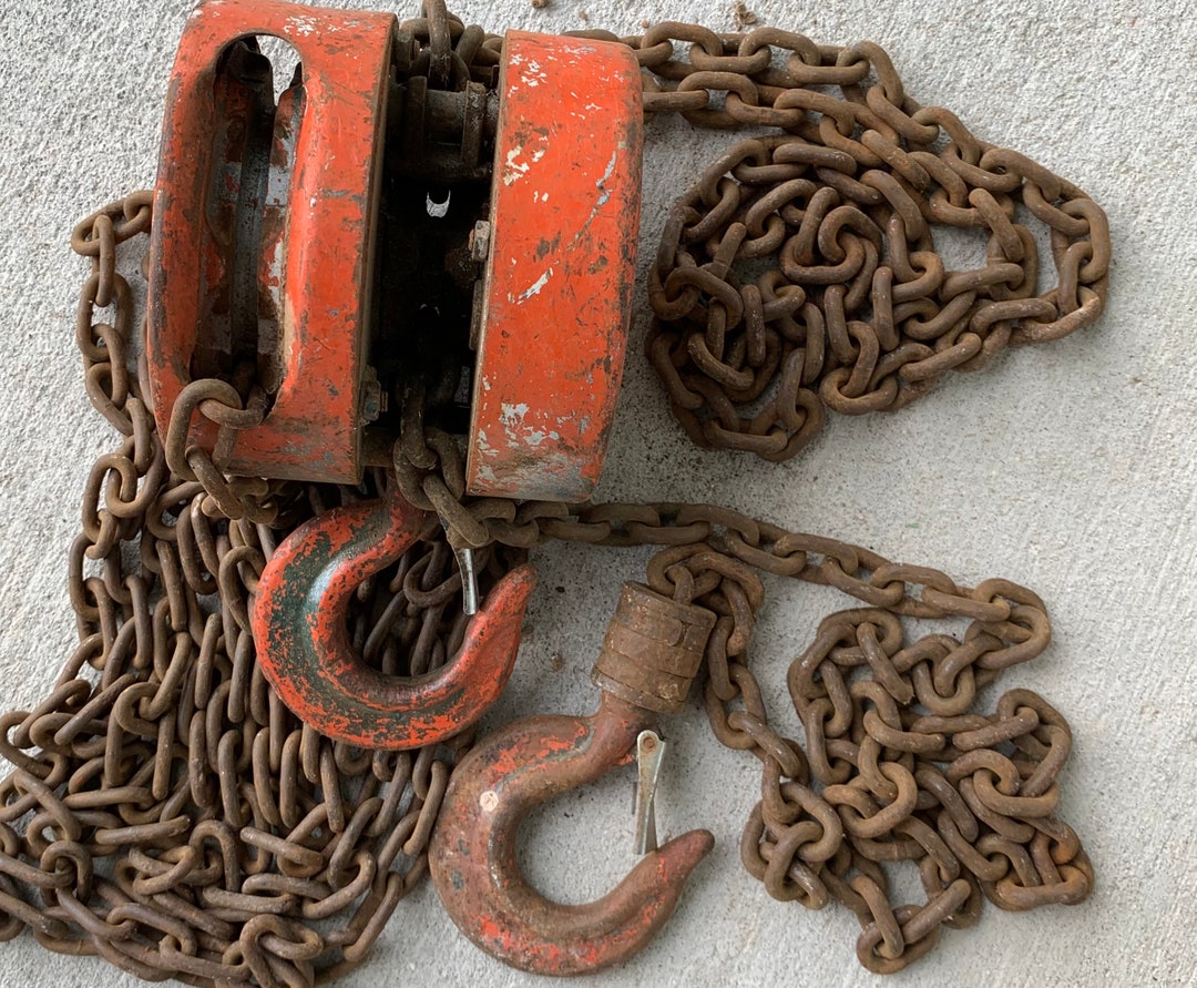 Hoist Crane Hook Lift Rusty Metal Chipped Original Paint Industrial ...