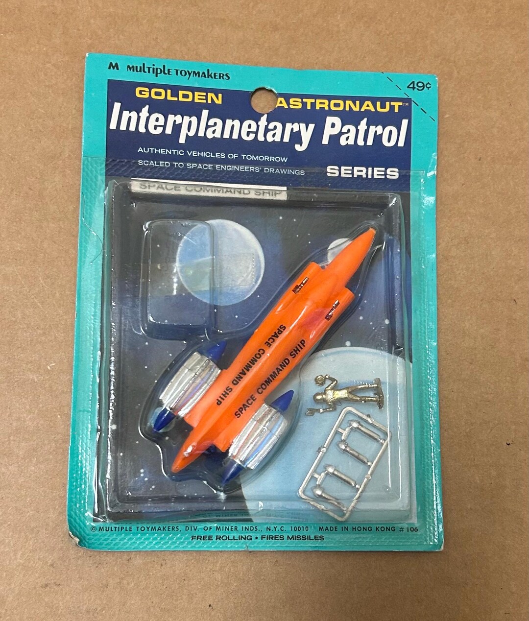Spacex Triang NEW Vintage Golden Astronaut Multiple Toymakers SPACE ...