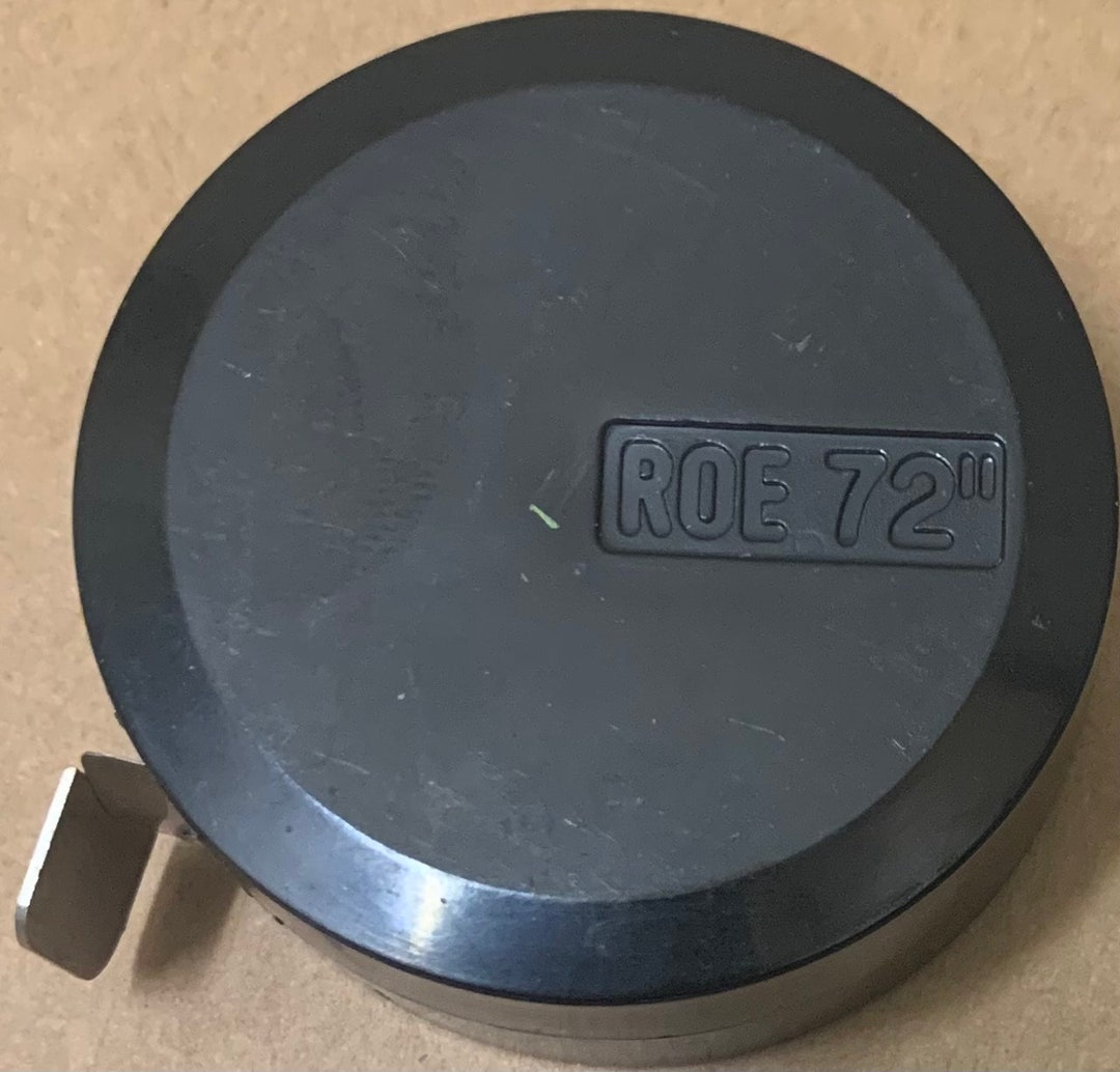 Vintage Roe Round Tape Rule Measure Easy to Read and Use USA Push Pull ...