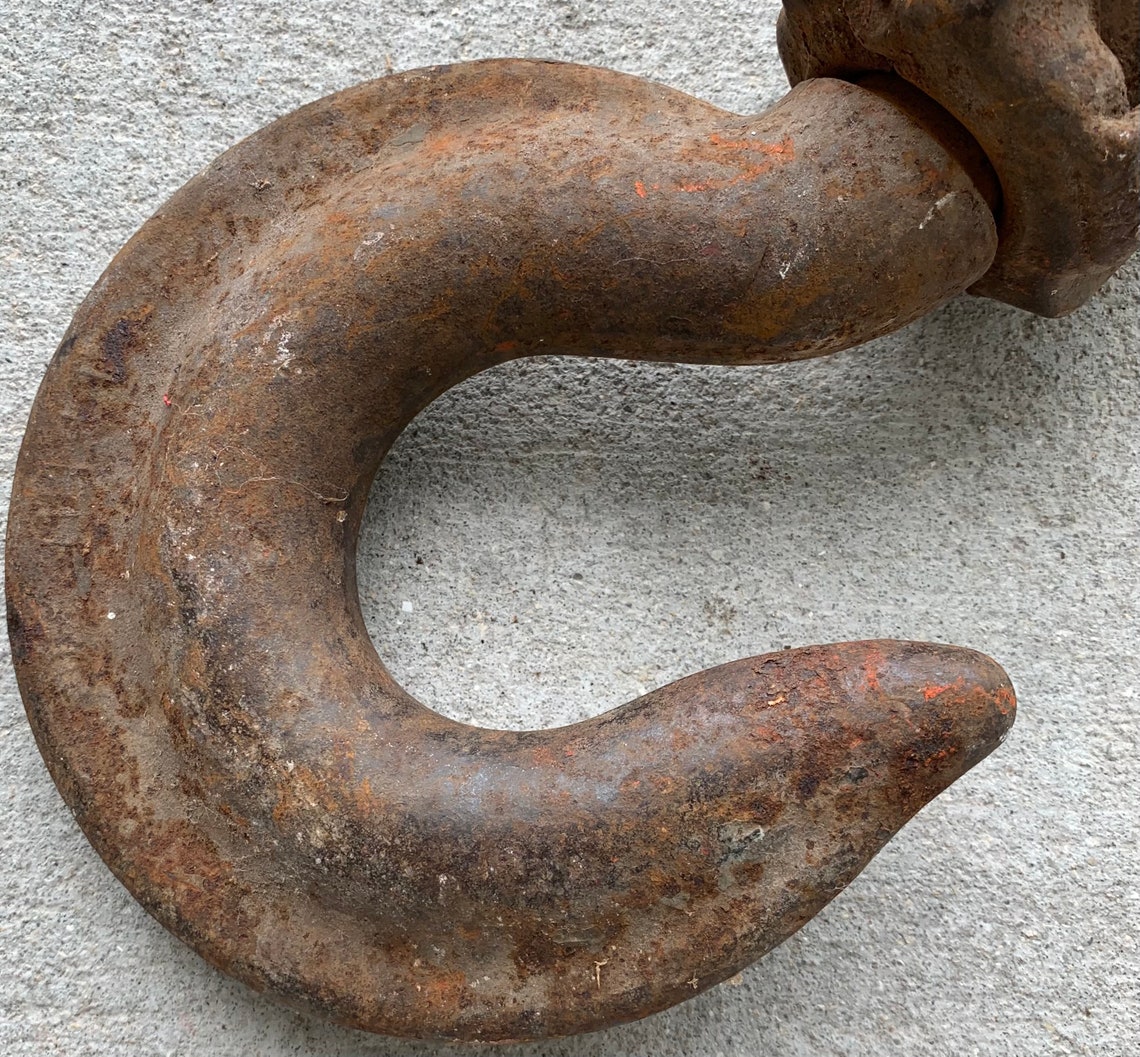 Super Heavy Duty Hook 16 Pound Tow Lift Pull Rusty Swivel - Etsy