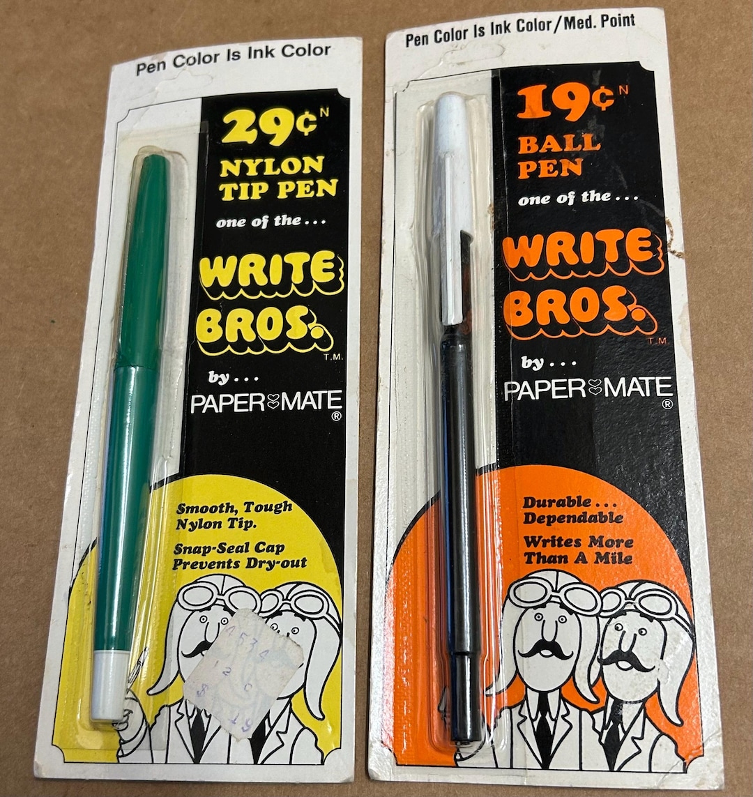Tested OOP Write Bros, the Nylon Tip Green Ink Pen Writes & the Ball ...