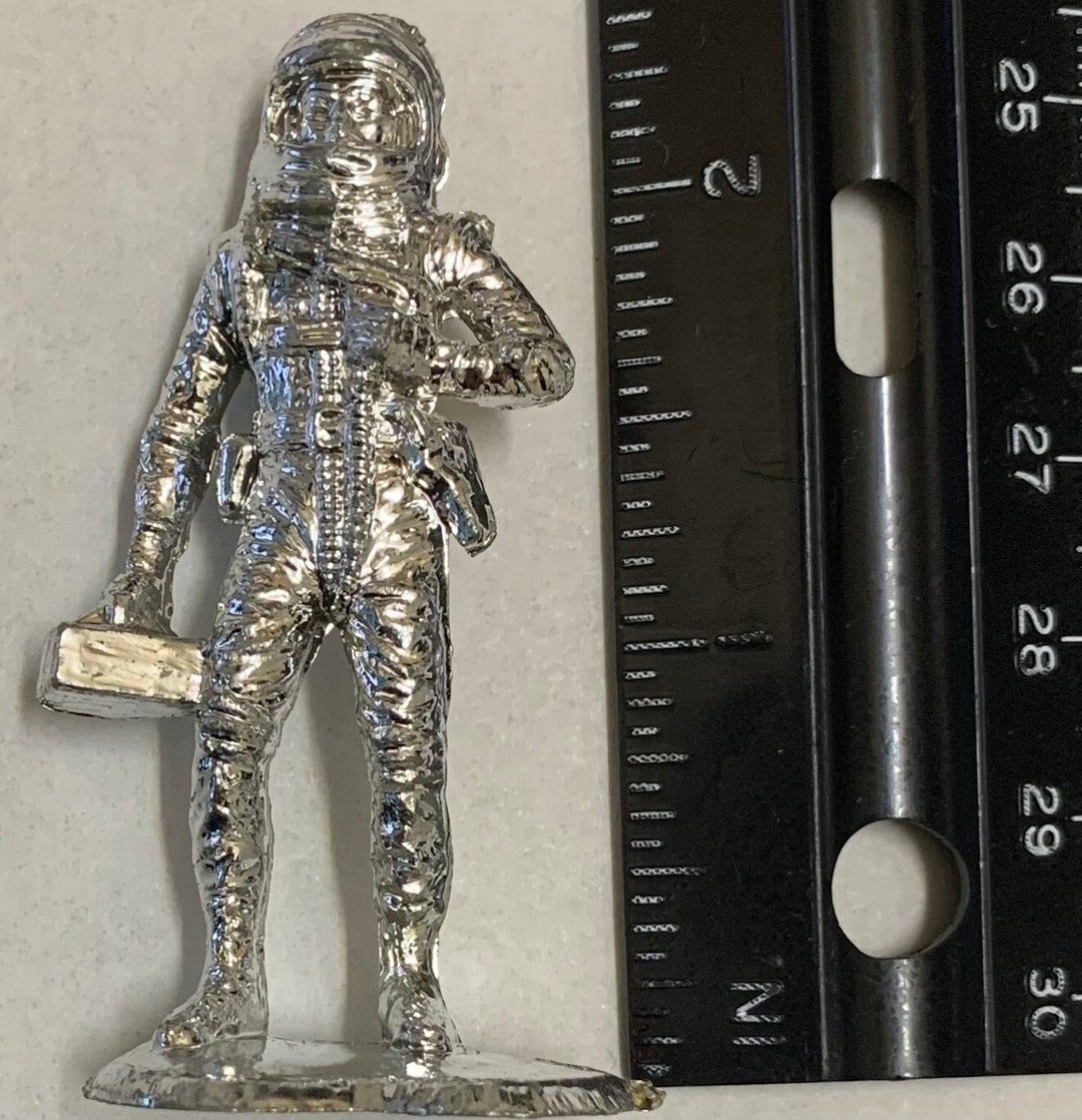 LP Space Spaceman Astronaut Plated Silver 1/32 Mercury Suit Play Set ...