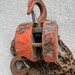 Hoist Crane Hook Lift Rusty Metal Chipped Original Paint Industrial ...