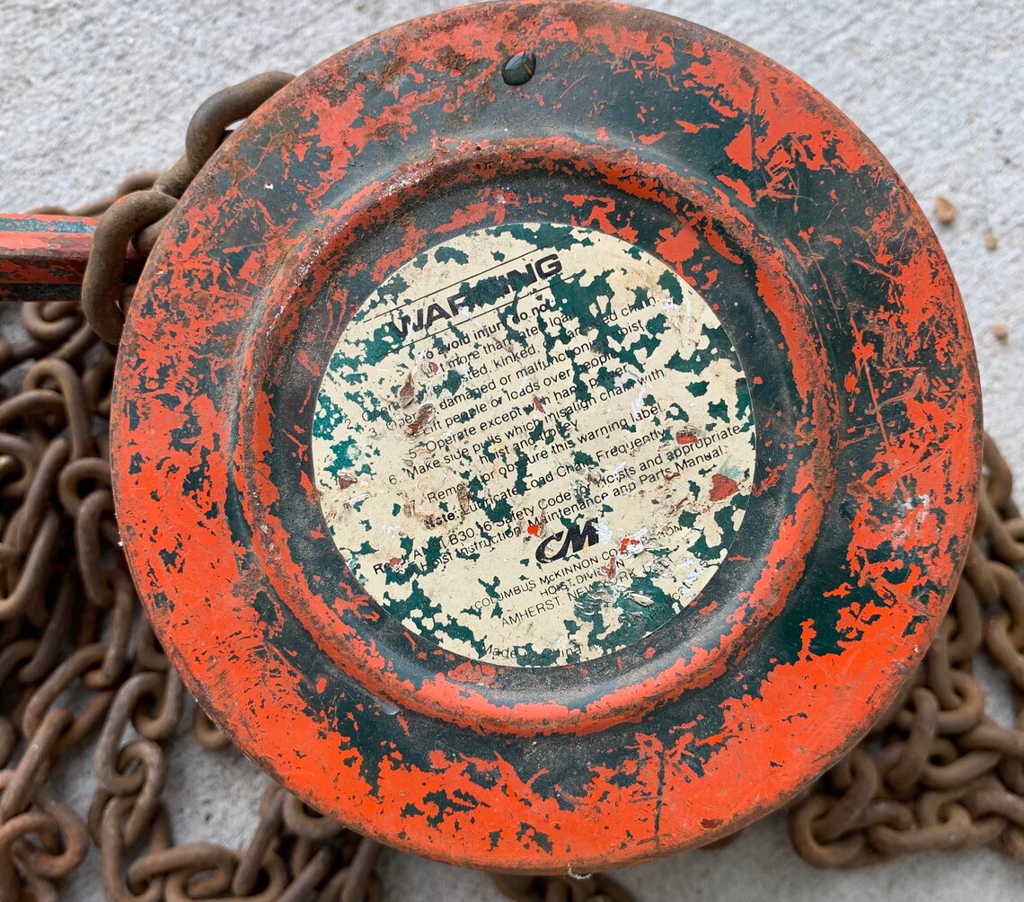 Hoist Crane Hook Lift Rusty Metal Chipped Original Paint - Etsy