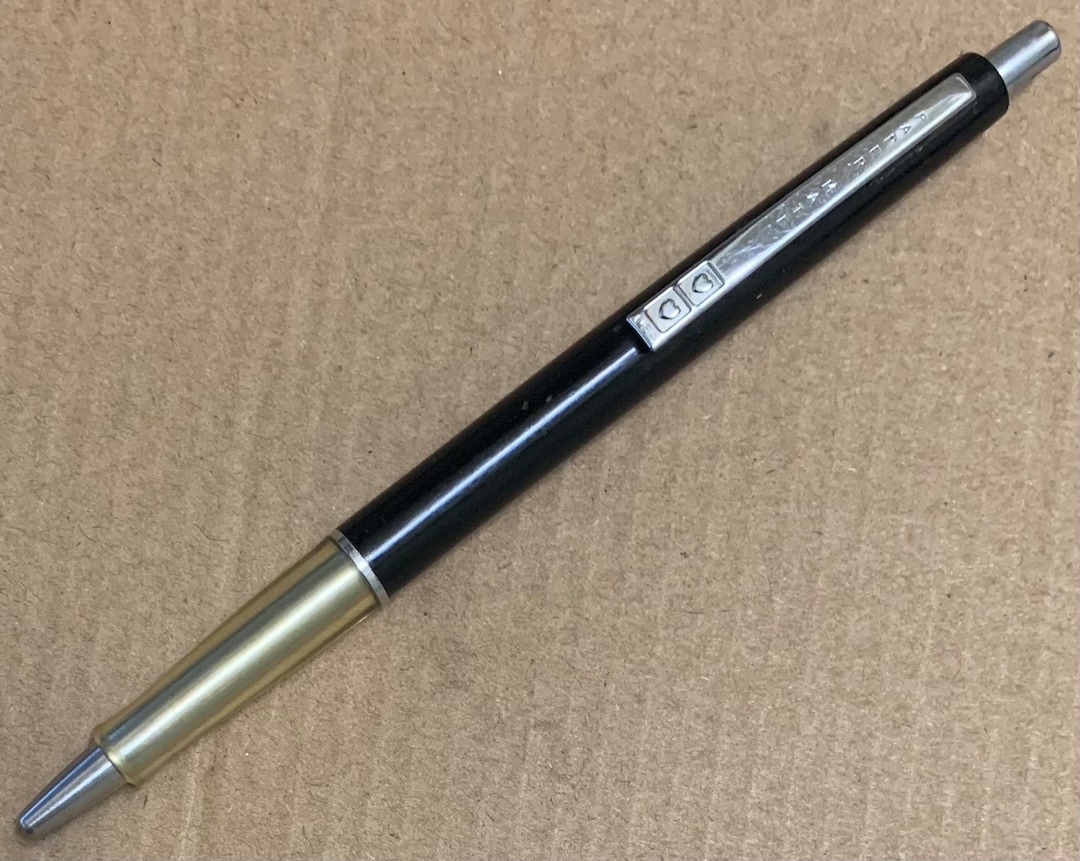 Paper Mate Vintage Double Heart Contour Black Ball Point Pen Working ...