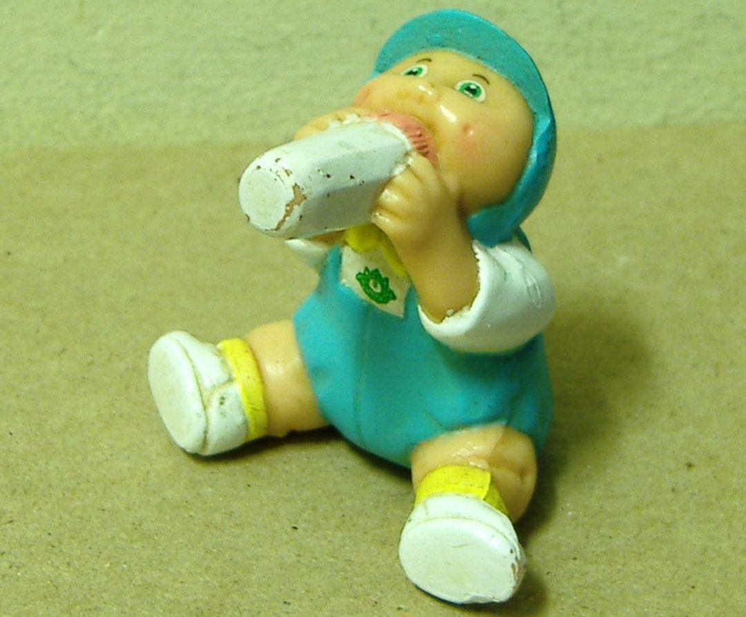 Vintage Cabbage Patch BABY PVC Mini Figure Vinyl Drinking Bottle 1985 ...