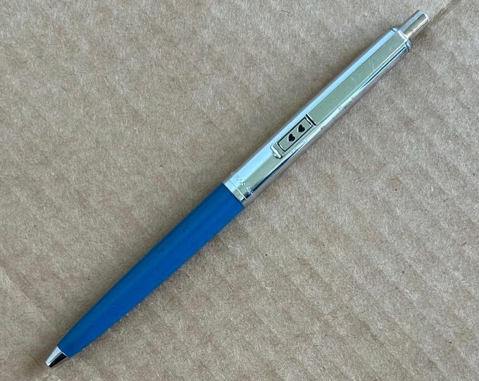 Paper Mate Vintage Pen Double Heart Profile Blue Silver Chrome Regular ...