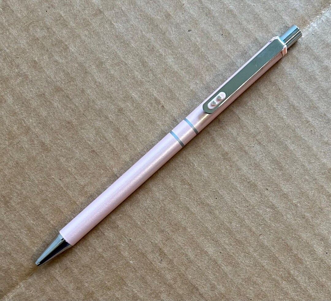 Paper Mate Vintage Double Heart Pearlescent Soft Pastel PINK Silver ...