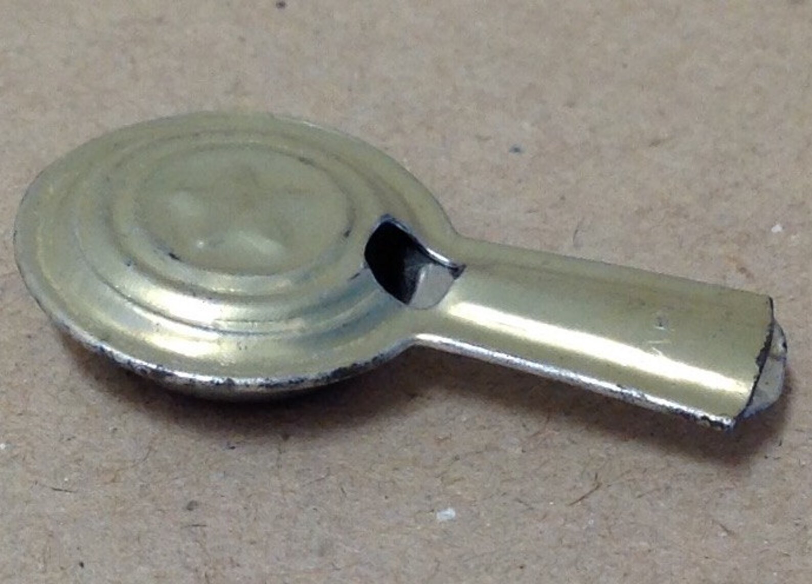 Japan Tin Mini Whistle 1950's Gold & Silver Tone Miniature Toy Star ...