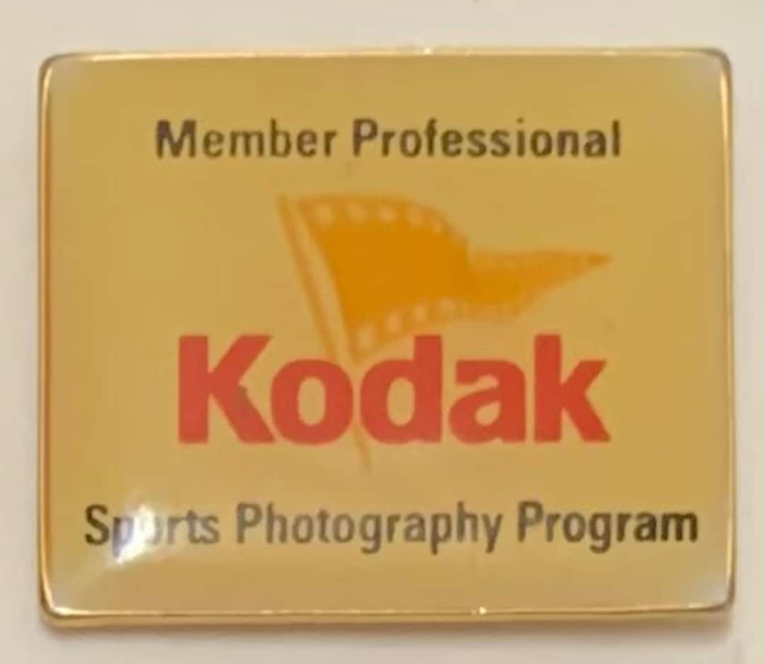 Vintage Rare Kodak Sports Photography Program Pin Hat Lapel Member ...