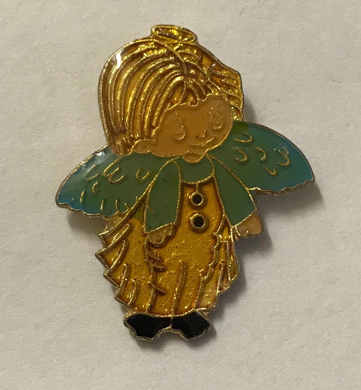 1980's Angel Enamel PIN vintage hat lapel retro gift shop | Etsy