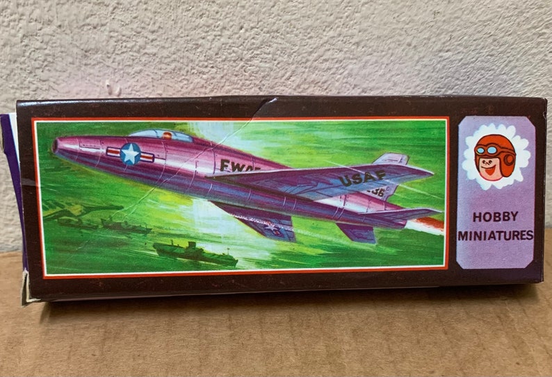 Hobby Miniatures Rare Plastic Mini Model Jet Plane Kit F-100 Novelty ...