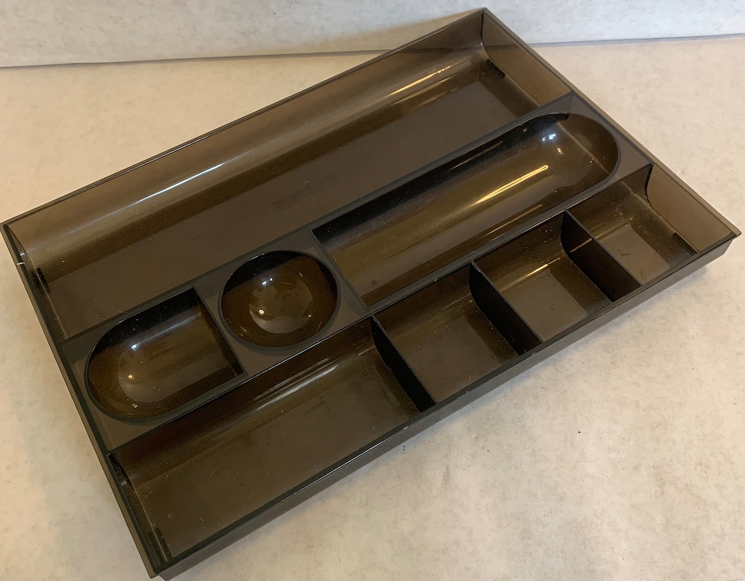 Modern Desk Top Tray Vintage Eldon Rubbermaid 1978 Pencil Pen Holder ...
