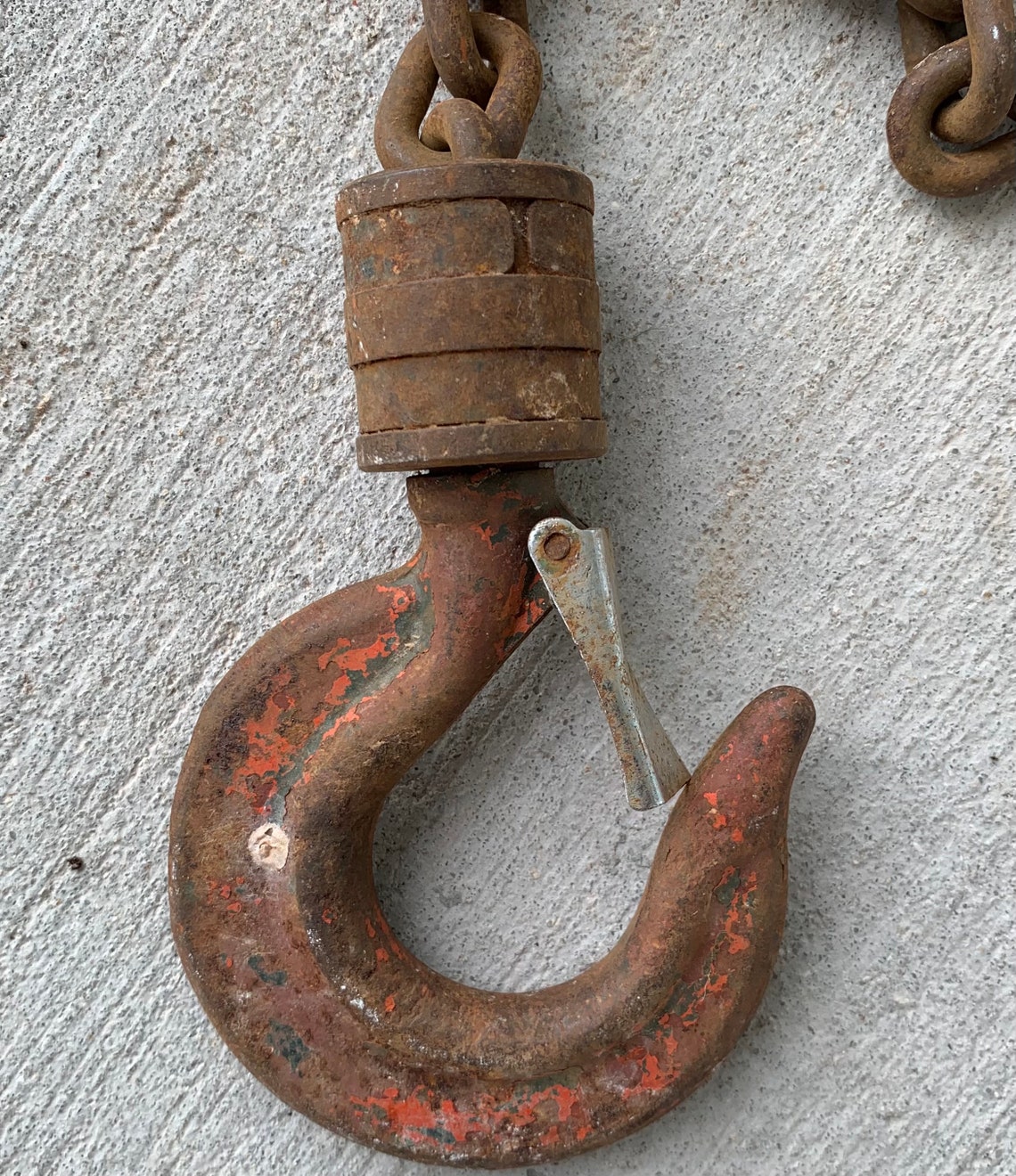 Hoist Crane Hook Lift Rusty Metal Chipped Original Paint - Etsy