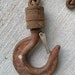 Hoist Crane Hook Lift Rusty Metal Chipped Original Paint Industrial ...