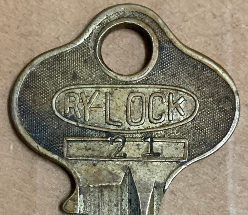 Vintage Rare Ry-lock Key Ry Lock Co LTD Leandro Calif Ornate - Etsy