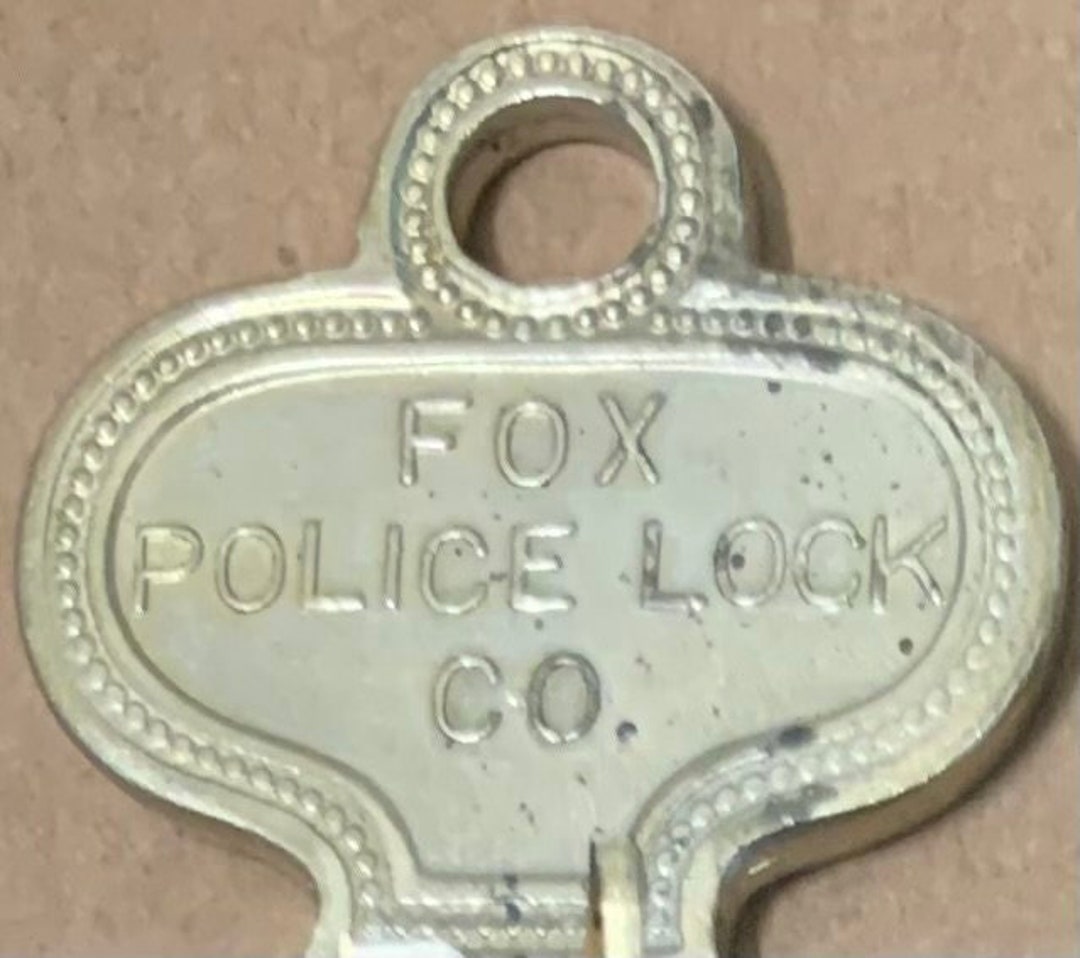 Original Fox Police Lock Co KEY Brass New York Manhattan Apartment Door ...