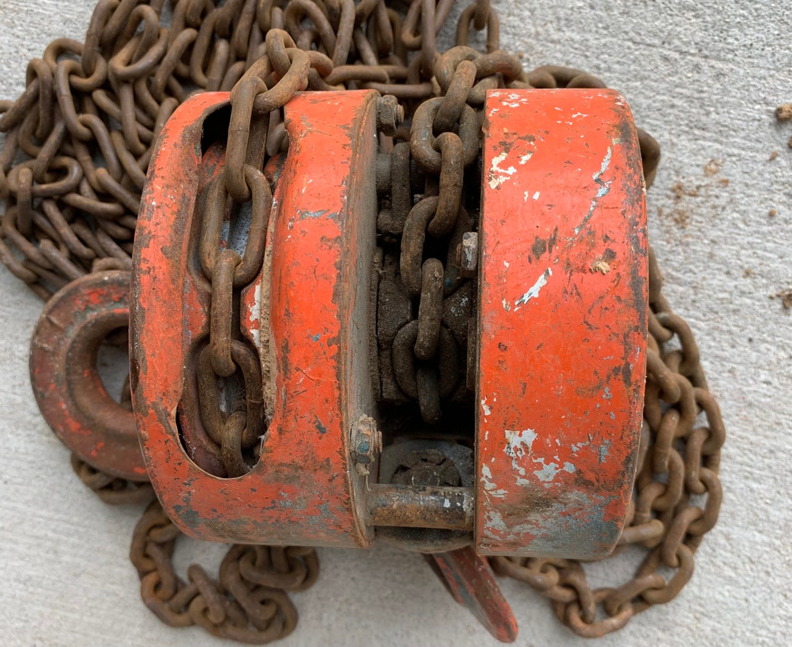 Hoist Crane Hook Lift Rusty Metal Chipped Original Paint - Etsy