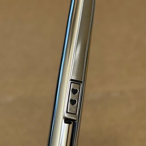 Paper Mate Vintage Double Heart Profile White Chrome Regular Grip Ball ...