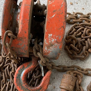 Hoist Crane Hook Lift Rusty Metal Chipped Original Paint - Etsy