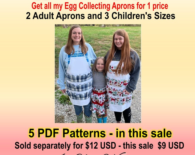 Egg Apron Knitting Pattern - Etsy Canada