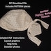 Du-rag Sewing Pattern: Easy Photo Instructions & Pattern Pieces (PDF ...