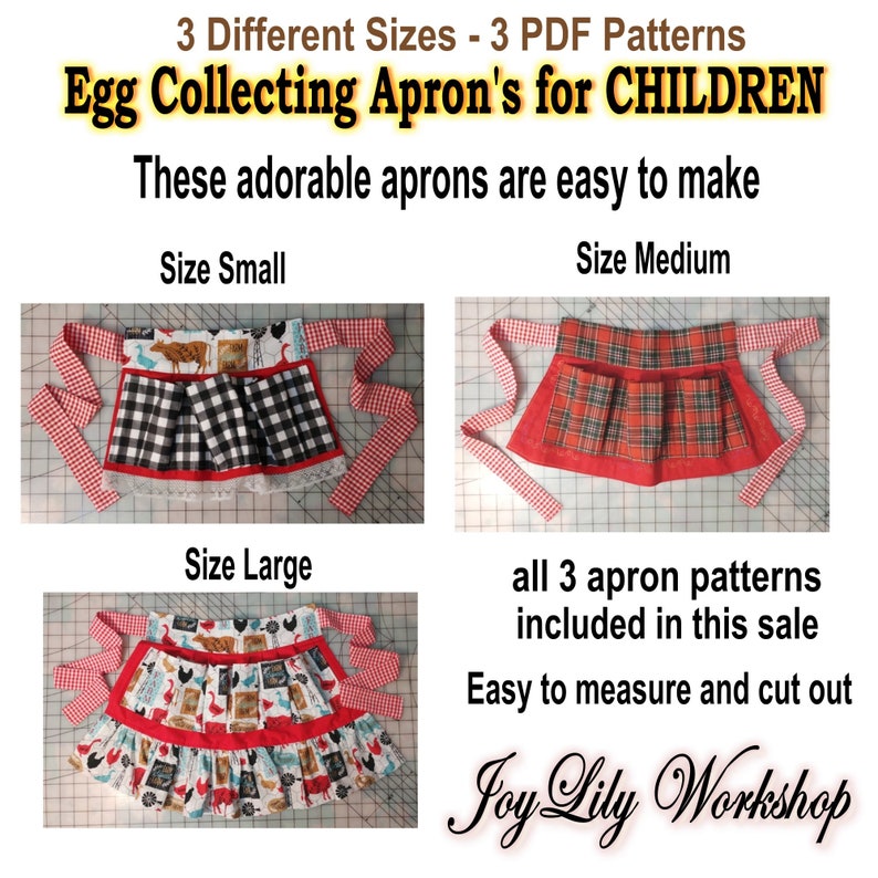 Children's Egg Collecting Apron Pattern: 3 Sizes (PDF) - Etsy