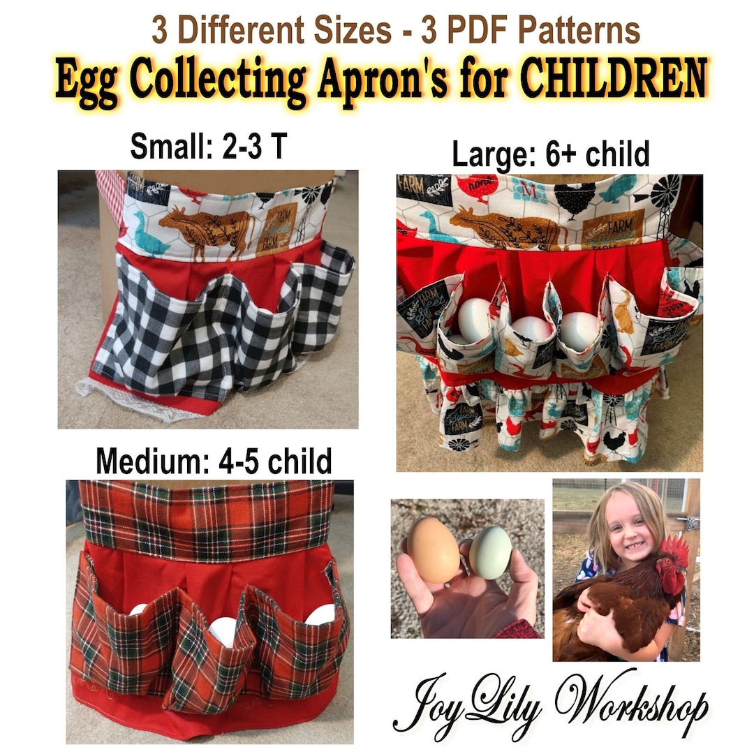Children's Egg Collecting Apron Pattern: 3 Sizes (PDF) - Etsy