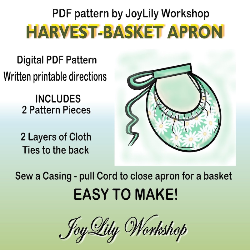Pdf Apron Pattern - Etsy