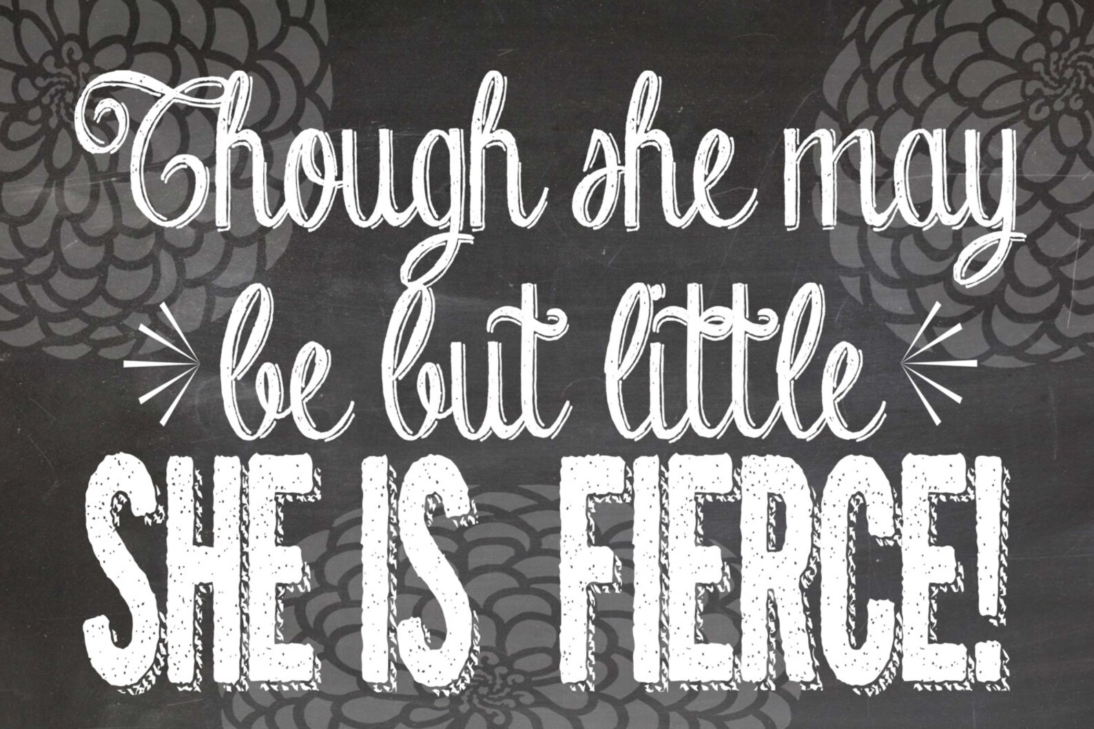 Small but Fierce Printable - Etsy
