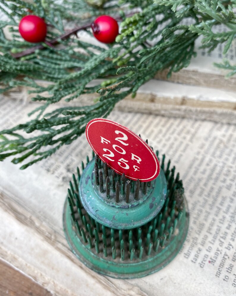 Antique Price Tag Number Sign RED CHRISTMAS 2 for 25 Cents - Etsy