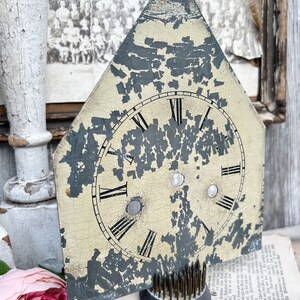 Antique WHITE Clock Face Steeple Farmhouse Decor Industrial Salvage ...