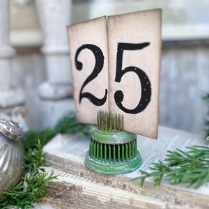 CHRISTMAS Number 25 Card Set Farmhouse Decor Church Board Hymn - Etsy