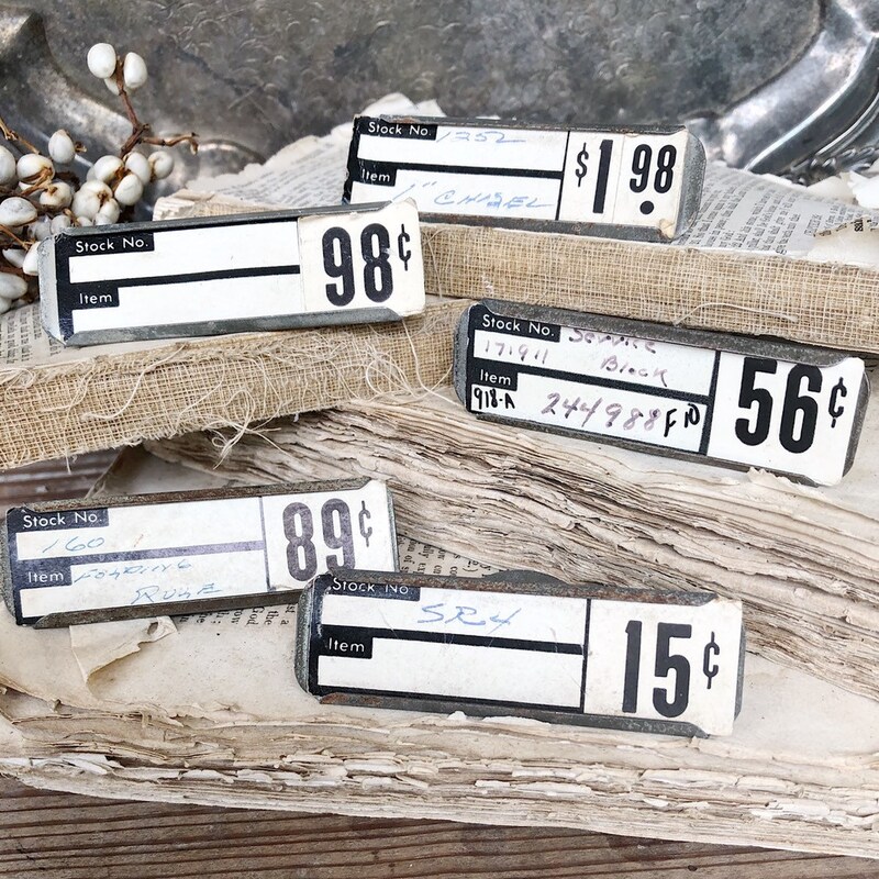 Metal Shelf Label - Etsy