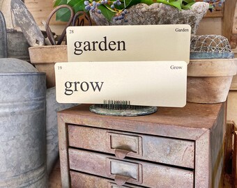 FARMHOUSE Flash Cards LARGE Vintage Inspired Flashcard SET of | Etsy