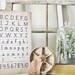 Vintage ALPHABET Poster Wood Sign Mounted Print Farmhouse Decor ABC ...