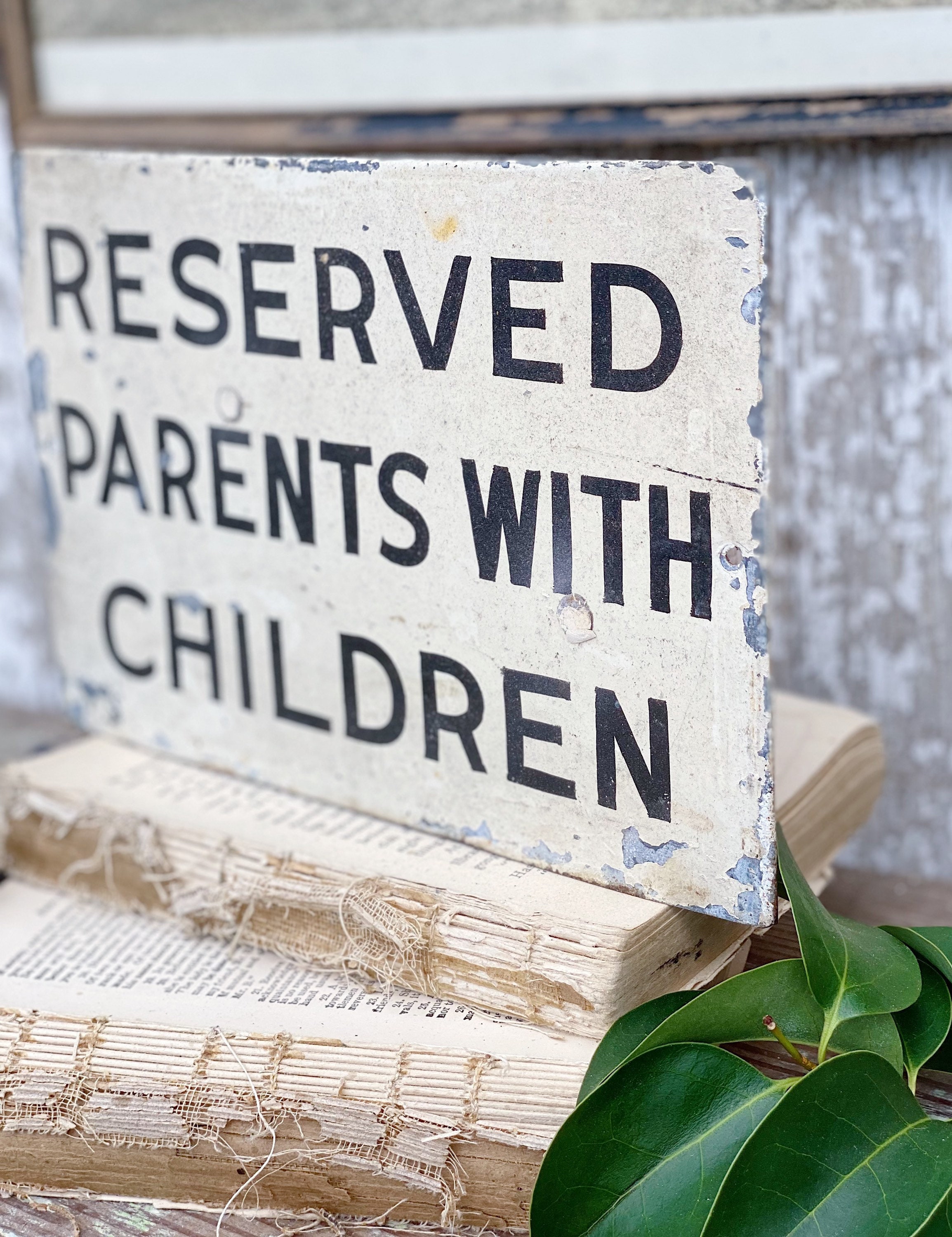 Vintage Reserved Sign