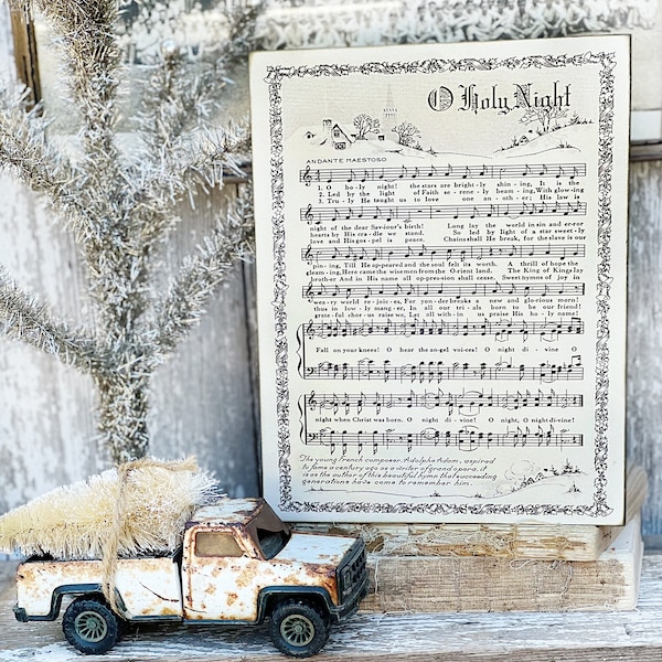 Christmas Carol Sign - Etsy