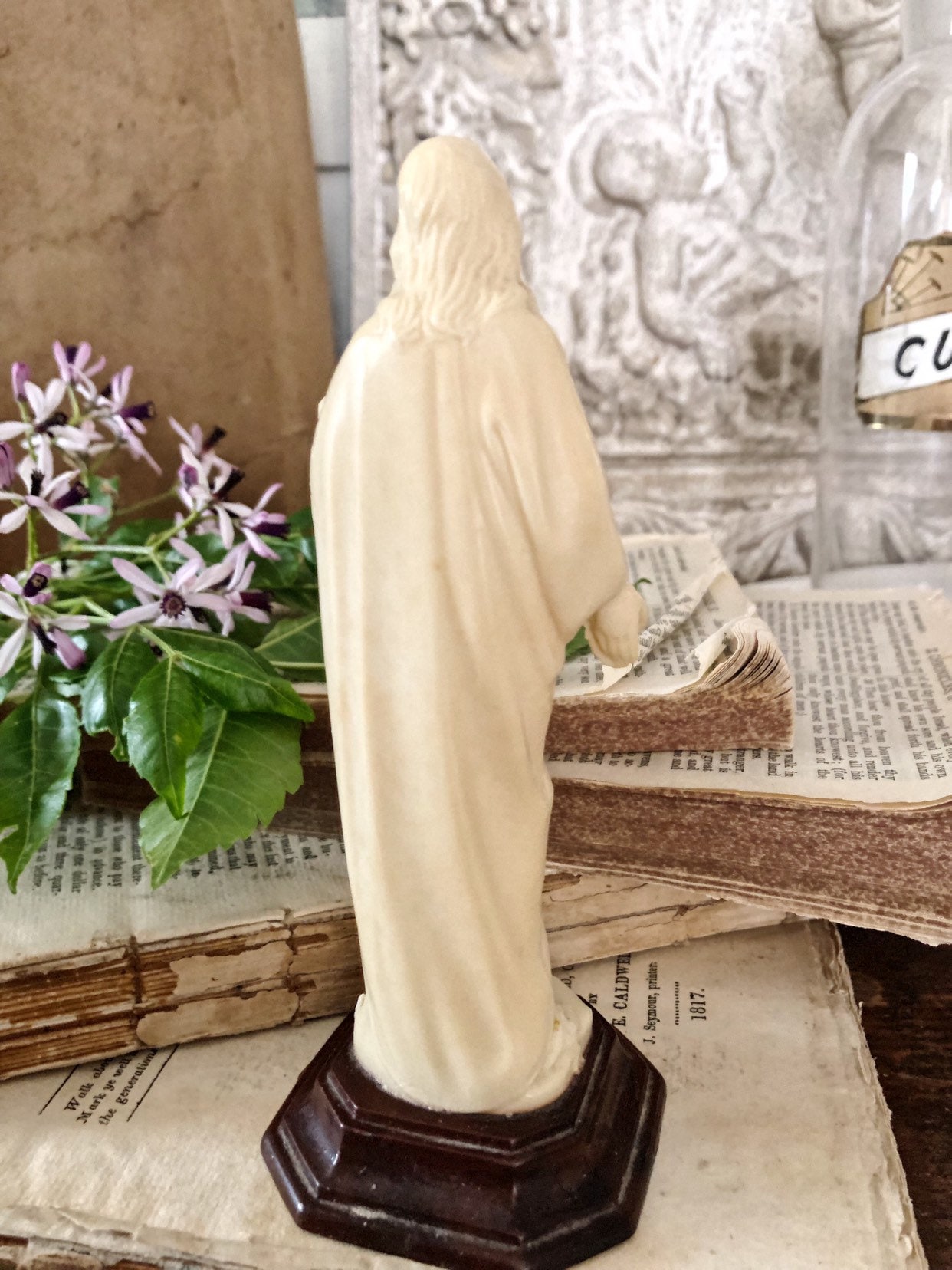 Vintage JESUS CHRIST Statue French Farmhouse Decor Fixer Upper Decor ...