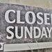 Vintage CLOSED SUNDAYS Wood Sign Farmhouse Decor Wall Art Print Antique ...