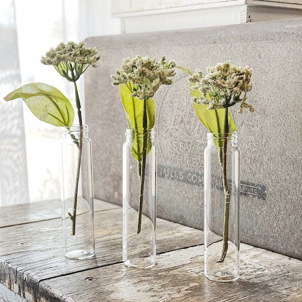 Vintage Glass Vials - Etsy